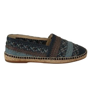 Dolce & Gabbana Blau Graue Slip On Buffalo Espadrille Schuhe - - Shoes - Herren - Blau - 40 EU