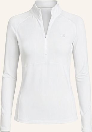Wilson Langarmshirt Baseline Half-Zip weiss