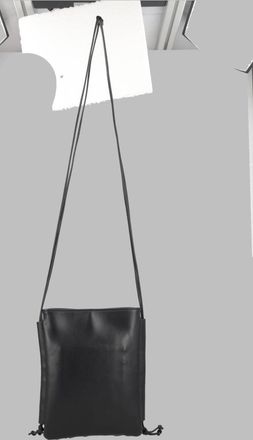 Hereu Womens Shoulder Bag Trena Black Calf Leather