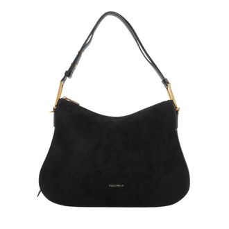 Coccinelle Hobo Bags - Coccinelle Magie Suede Bim - Gr. unisize - in Schwarz - f&uuml;r Damen