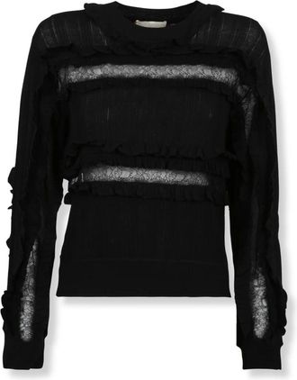 Ulla Johnson Femme, Pulls, Noir, Taille: 38 FR Demma Pullover