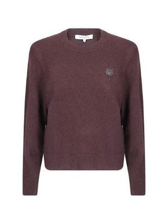 Maison Kitsun&eacute; | Fox Head Lambswool Comfort Jumper - L