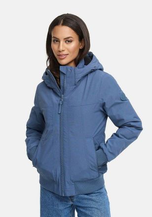 Marikoo Winterjacke Mooni 16 Gef&uuml;tterte &Uuml;bergangsjacke mit Kapuze und Kordelzug