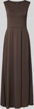 Monari Maxikleid mit Rundhalsausschnitt