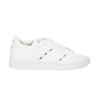 Kiton Homme, Chaussures, Blanc, Taille: 43 1/2 EU Baskets blancs en cuir faits main à lacets