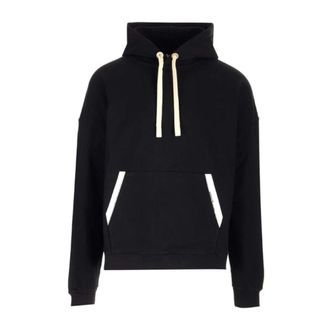 Palm Angels Cotton Hoodie - - Sweatshirts & Hoodies - Herren - Schwarzk - M
