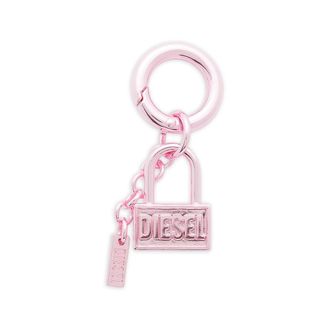 Diesel Metal Keyring Charm With Padlock Design