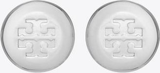 Tory Burch Round Icon Stud Earrings