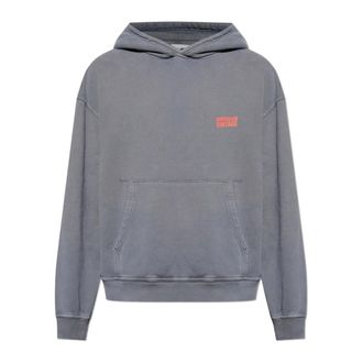 American Vintage Homme, Sweatshirts et sweats &agrave; capuche, Gris, Taille: XL Logo SweaT-shirt