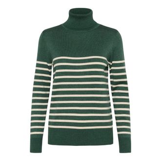 Saint Tropez MilaSZ St. Rollneck Pullover - - Knitwear - Damen - Gr&uuml;n - M