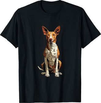 Whyitsme Design Abbildung eines ibizenischen Jagdhundes T-Shirt