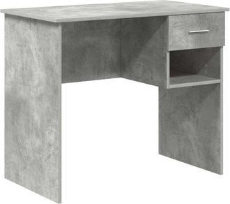 vidaXL Schreibtisch Betongrau 90 x 49,5 x 75 cm Holzwerkstoff Vidaxl