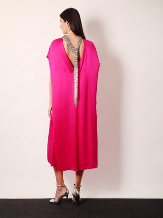 Dries Van Noten Womens Silk Dress Pink