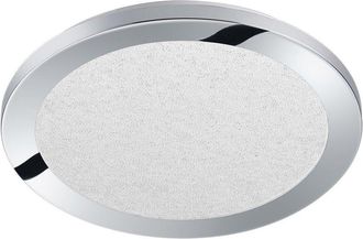 Trio Leuchten 656411506 Cesar A+, LED Deckenleuchte, Metall, 15 Watt, Integriert, Chrom, Switch-Dimmer, 26 x 26 x 3 cm