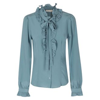 Ulla Johnson Catroux Langarm-Seidenbluse - - Blouses & Shirts - Damen - Blau - XS