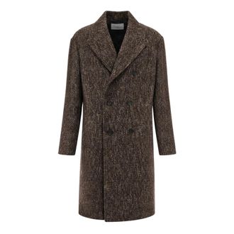 Paolo Pecora Zweireihiger Mantel - - Coats - Herren - Braun - S