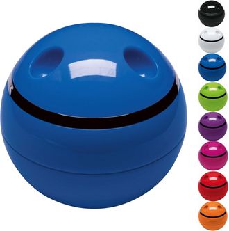 Spirella Kosmetikorganizer Bowl Aufbewahrungsdose f&uuml;r Make Up und Schmuck 10,5x9,5cm Blau