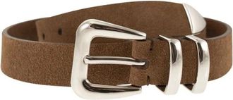Brunello Cucinelli Ceinture en daim - unisex - Accessoires - Brun - Taille: 95 CM