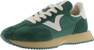 Victoria Basket Basse Cosmos Nylon & Pièces en Croûte De Cuir Assorties & Semelle Crantée 1134109 pour Femme Verde 37