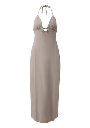 QS by s.Oliver Midikleid Kleid Leinenmix-Kleid