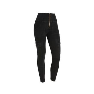 Freddy WR.UP Jeggings WR.UP style cargo taille haute et longueur 7/8, Jeans Noir-Coutures Le Ton, Medium