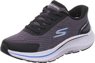Skechers Homme Go Run Consistent 2.0 Worldview Basket, Charcoal and Black Textile, 44 EU