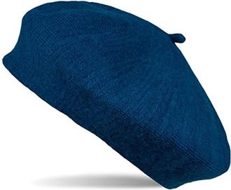 styleBREAKER Bonnet Basque Femme en Tricot Fin avec Motif Discret &agrave; Rayures, Hiver, b&eacute;ret, b&eacute;ret fran&ccedil;ais 04024200, Couleur:P&eacute;trole