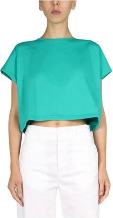 Department Five Department Five, Femme, Tops, Bleu, Taille: 38 FR T-Shirt Court