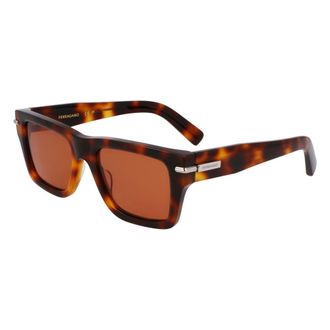 Ferragamo Stylische Sonnenbrille - - Accessories - Herren - Braun - 53 MM