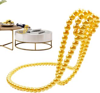 Generic Tisch-Weinregal, einfaches Weinregal - Weinflaschenhalter mit Perlenketten - elegantes und kreatives Weinregal - einzigartiges und freistehendes Weinr