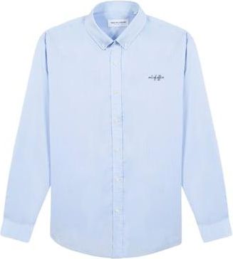 Maison Labiche Chemise droite unie &agrave; broderies