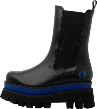 Mikakus Barcelona Femme, Chaussures, Bleu, Taille: 41 EU Botte Chunky Bleue par Paloma Barcel&oacute;