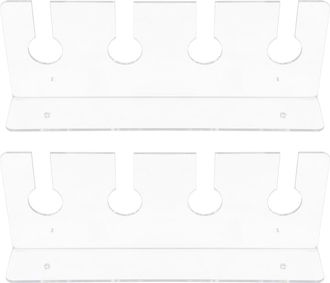 Angoily 2 St&uuml;ck Teiliges Acryl Weinglasregal zum Unterbau Wandmontierter Weinglashalter mit Schutzstruktur Stilvolles Minimalistisches Design f&uuml;r K&uuml;che Bar zu