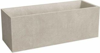Artevasi Jardiniere - SYDNEY - Plastique - Creme - 80 cm - 57 L - Dimensions: 79.5x29.5x29.5 cm