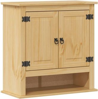 vidaXL Armoire murale de salle de bain Corona bois de pin massif vidaXL
