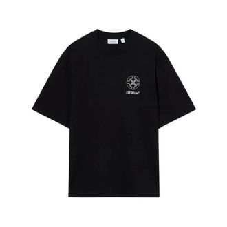 Off-white Homme, Tops, Noir, Taille: XL T-shirt en coton Offline Half Arrow