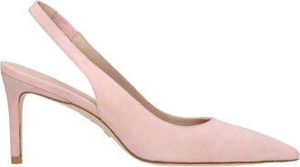 Stuart Weitzman Femme, Chaussures, Rose, Taille: 35 1/2 EU Escarpins &agrave; talon moyen en cuir rose