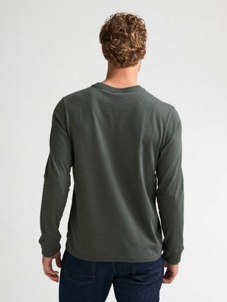 Petrol Industries Langarmshirt mit Rundhalsausschnitt, kleine Logopr&auml;gung
