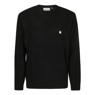 Carhartt Work in Progress Madison Sweater f&uuml;r einen stilvollen Look - - Knitwear - Herren - Schwarzk - XS