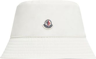 Moncler Moncler Bob En Coton M&eacute;lang&eacute;, Femme, Blanc, Taille: L
