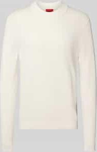 HUGO BOSS Regular Fit Strickpullover aus Viskose-Mix Modell SAN MARC