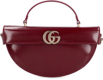 Gucci Womens Calfskin Handbag Rosso Ancora Calf Leather Handbags Hand Bags