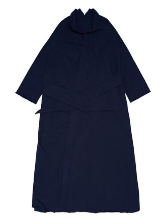 Daniela Gregis manteau &agrave; taille ceintur&eacute;e - Bleu