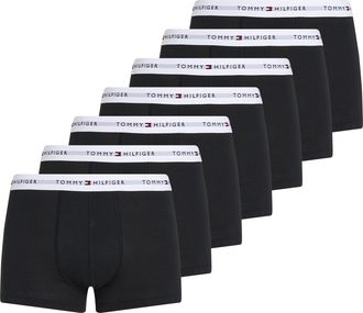 Tommy Hilfiger Trunk 7P TRUNK, Herren, Gr. L (52), 7 Stk., schwarz (blk, blk, blk, blk, blk, blk, blk), Jersey, Obermaterial: 95% Baumwolle, 5% Elasthan, TOMMY HILFI