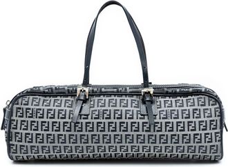 Fendi Crossbody Bags - Zucchino Canvas Handbag - Gr. unisize - in Grau - f&uuml;r Damen