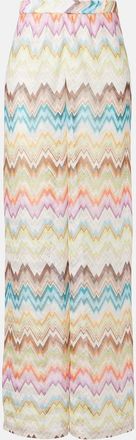 Missoni Gerade Hose Zigzag aus H&auml;kelstrick