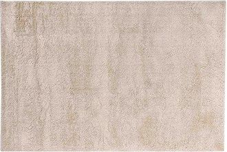 Douceur d'Intérieur Tango rechteckiger Teppich (160 x 230 cm), Natur, Shaggy, einfarbig