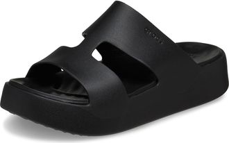 Crocs Herren Getaway Platform H-Strap Sandalen, Black, 42/43 EU