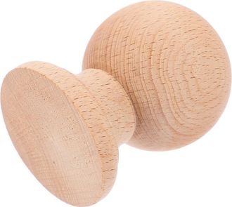 Valiclud Garneck Unlackierte Massivholz Dekorative Finials für Möbel und Betthäupter Römischer Stil Holzspindel für Gardinenstangen Robuste Handwerks deko für 