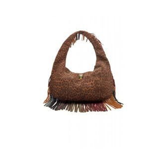 Kurt Geiger Femme, Sacs, Brun, Taille: ONE Size Large Shoreditch Fringe Bag